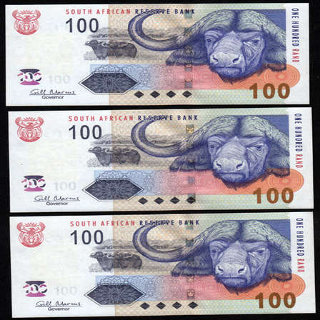 Gill Marcus - Three (x3) Hundred Rand (R100) Banknotes * UNC* was sold ...