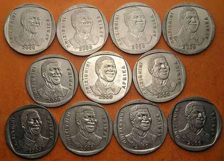 2000 R5 - Eleven (x11) Mandela Millennium 2000 5 Rand Coins. Circulated ...