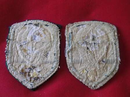 South African Army - SADF - 1 PARA BATTALION - EARLY FACING PAIR ...