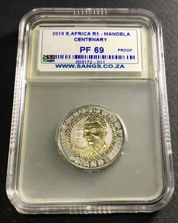 Five Rand - Limited Edition of only 700! **2018 Mandela Centenary FIVE ...