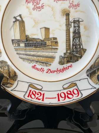 English Porcelain - RAWDON COLLIERY MINING PLATE 1821 - 1989 SOUTH ...