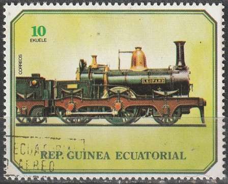 Equatorial Guinea - THEMATIC TRAINS EQUATORIAL GUINEA 1978 Airmail - Locomotives ULH was listed ...