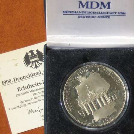 Medallions - DEUTSCHLAND EINIG VATERLAND Original PROOF MEDAL ...
