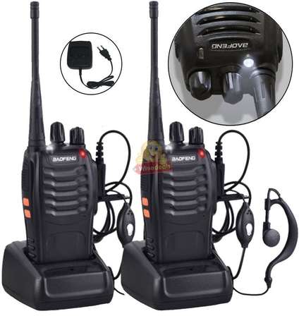 Two-Way Radios - 2 X Handheld Walkie Talkie Hand Radio Set with 16 ...