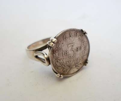 Rings - WOW!!! SA STERLING SILVER & 1896 3P KRUGER COIN RING BY AM 25 X ...