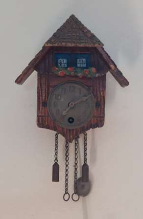 Cuckoo & Wall Clocks - Rare!! Miniature wind up cuckoo clock 100 % ...