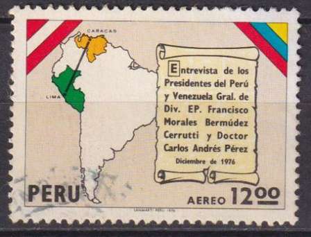 Peru - PERU STAMPS - 1977 Airmail - Visit of Peruvian President to ...