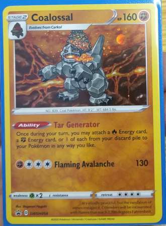 Trading Cards - POKEMON CARDS - Coalossal - SWSH054 - Holo - Black Star ...