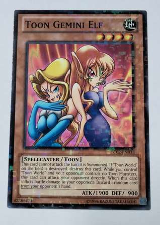 Trading Cards - Yugioh TCG - Toon Gemini Elf - BP02-EN033 - Mosaic Rare ...