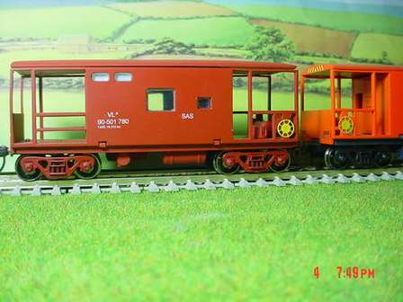 Railway - SAR HO: Model of VL-9: Guard's Van in SAR Livery. Metal ...