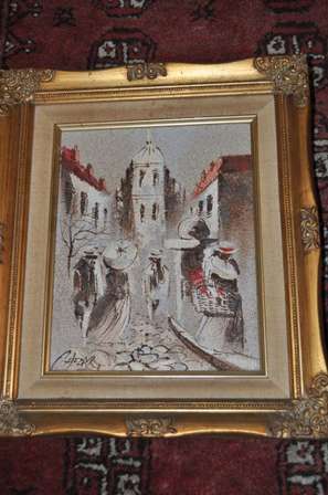 Paintings - FAMOUS BORIS CHEZAR OIL ON BOARD IN GREAT FRAME was sold ...