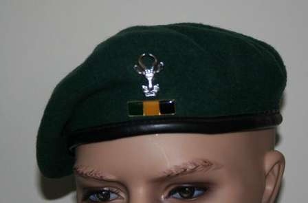 Headgear - SADF, INFANTRY BERET WITH BADGES -- BUSH WAR ERA was sold ...