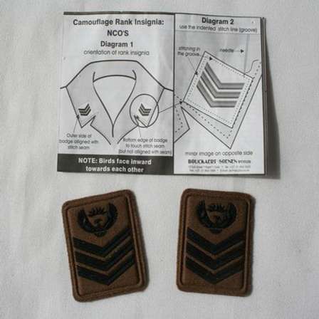 South African Army - SANDF -- STAFF SERGEANT -- NEW COLLAR RANK BADGE ...