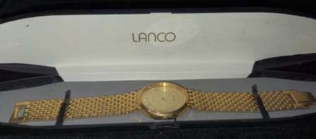 Men's Watches - A VINTAGE ORIGINAL LANCO QUARTZ GOLD PLATED MENS WRIST ...