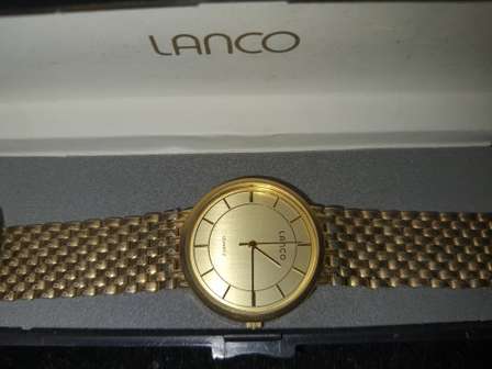 Men's Watches - A VINTAGE ORIGINAL LANCO QUARTZ GOLD PLATED MENS WRIST ...