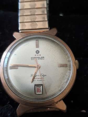 Rare & Collectable Watches - A VINTAGE CHRYSLER GOLDPLATED MENS ...