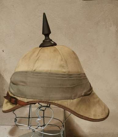 Headgear - BRITISH BOER WAR COLONIAL SERVICE PITH HELMET COPY was sold ...