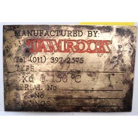 Signage - Vintage Sign MANUFACTURED BY TAMROCK industrial machine ...