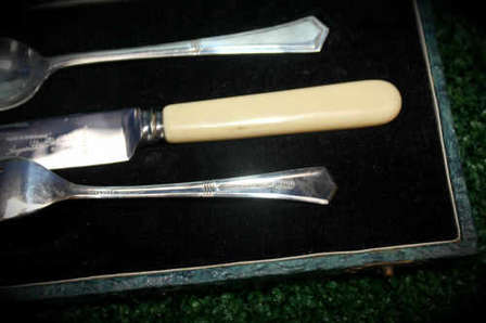 Cutlery - Vintage Angora Silver plate Box set made in Sheffield England ...