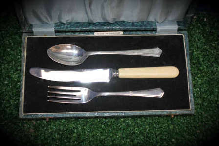 Cutlery - Vintage Angora Silver plate Box set made in Sheffield England ...