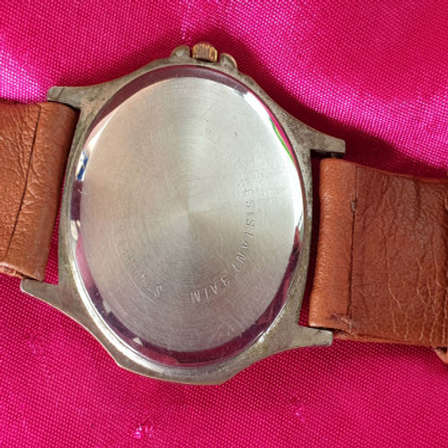 Men's Watches - Vintage ALEF 3ATM Swiss Quartz wrist watch with leather ...