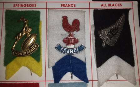 Sporting Memorabilia - Selection of International Rugby Badges ...