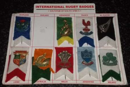Sporting Memorabilia - Selection of International Rugby Badges ...