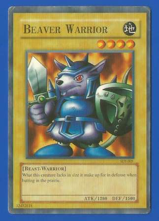 Trading Cards - YU-GI-OH Trading Card Game-Konami-Beaver Warrior-ATK ...