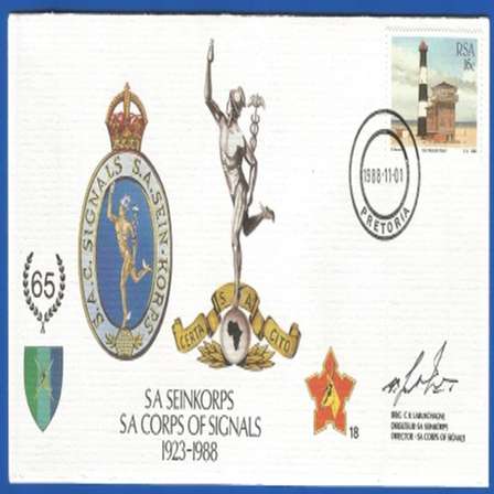 Republic of South Africa - RSA-S A Army-FDC-Cover-No18-Signed-S A Corps ...