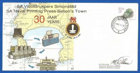 Republic of South Africa - RSA-SA Navy-1990-FDC-Cover No17-No 205/6000 ...