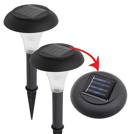 Other Outdoor Lighting - Set of 4 Solar Flair Solar Garden Lights was ...