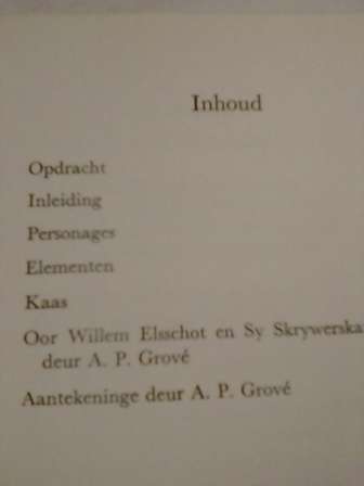 Afrikaans Fiction - `KAAS - PROSA VAN DIE LAE LANDE`` - DEUR WILLEM ...