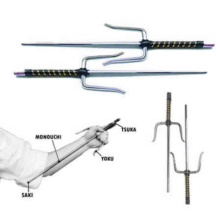 Swords - PAIR OF SAI SWORDS********ELEKTRA********* was sold for R311 ...