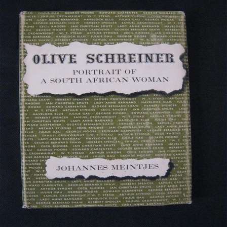 Africana - Olive Schreiner Portrait of A South African Woman - Johannes ...