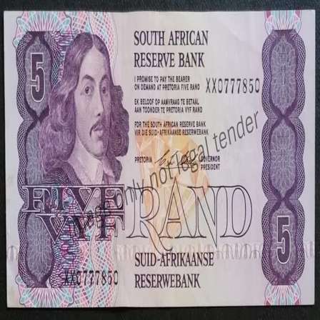 CL Stals - R5 CL STALS South Africa Banknote XX Prefix Replacement ...