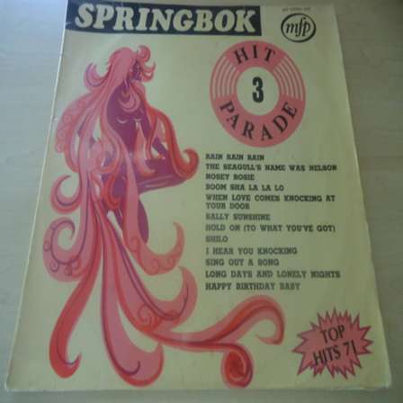 Pop - SPRINGBOK HIT PARADE VOLUME 3 - 1971 MFP STEREO LP - rare - GREAT ...