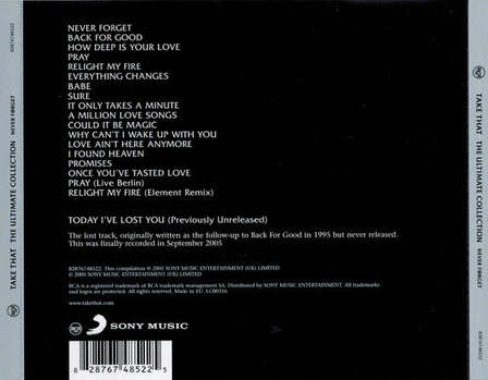 Pop - Take That - Ultimate Collection - Never Forget CD Import was ...