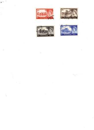 Other Great Britain - 4 X GREAT BRITAIN 1955 - 1968 CASTLE HIGH VALUE ...