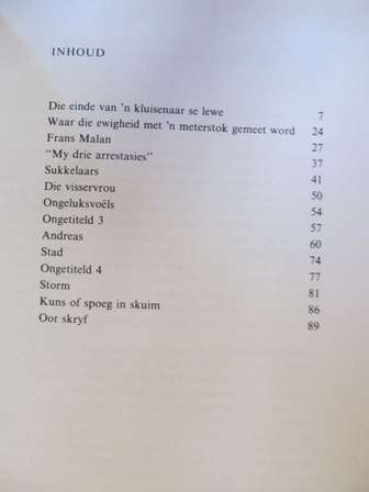 Afrikaans Fiction - M C Botha - Die einde van ñ kluisenaar se lewe was ...