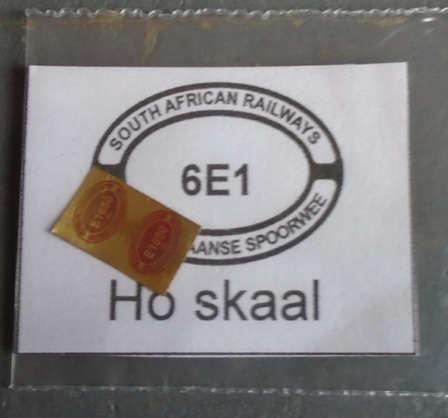 Parts & Accessories - HO SCALE - 2 X SAR CLASS 6E PAINTED BRASS NUMBER ...