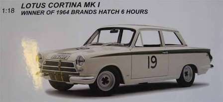 Models - 1964 FORD LOTUS CORTINA Mk1 by AUTOART in 1/18 SCALE (NEW ...