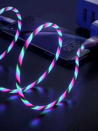 Chargers - Amazing 1M Luminous ( High Charge Glow in the Dark ) Type-C ...