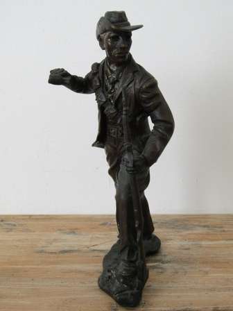 Metal - Original rare Phil Minnaar bronze statue of a Boer war ...