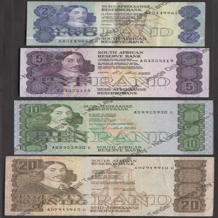 CL Stals - Chris Stals Type Set of Jan Van Riebeeck notes (The LAST Jan ...