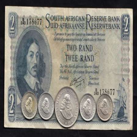 Collections & Lots - R2 note of 1962 plus 4 x SILVER 5c & 1 x SILVER ...