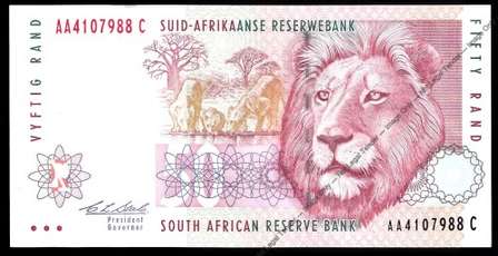CL Stals - South Africa: Chris Stals R50 Note: The `Red Water` Variety ...