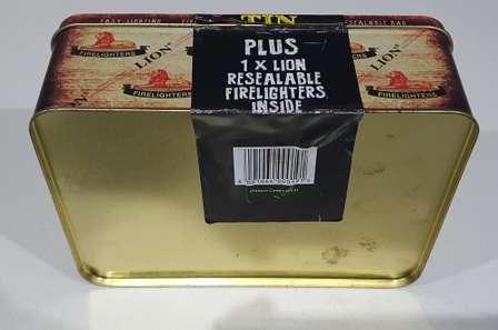 Tin - LION Firelighters tin as per photos was listed for R150.00 on 8 ...