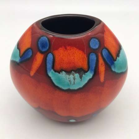 English Porcelain - Poole Pottery `Volcano Purse` Vase was listed for ...