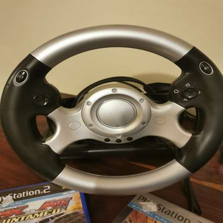 Racing Wheels & Seats - PS2 Steering Wheel, Pedal and x7 Racing Games ...