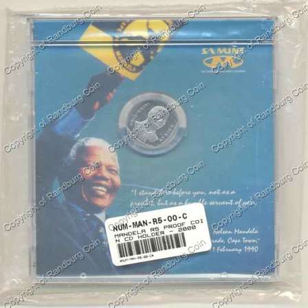 Special Circulation & Commemorative Coins - *#* 2000 R5 Mandela in CD Holder - Still sealed as ...